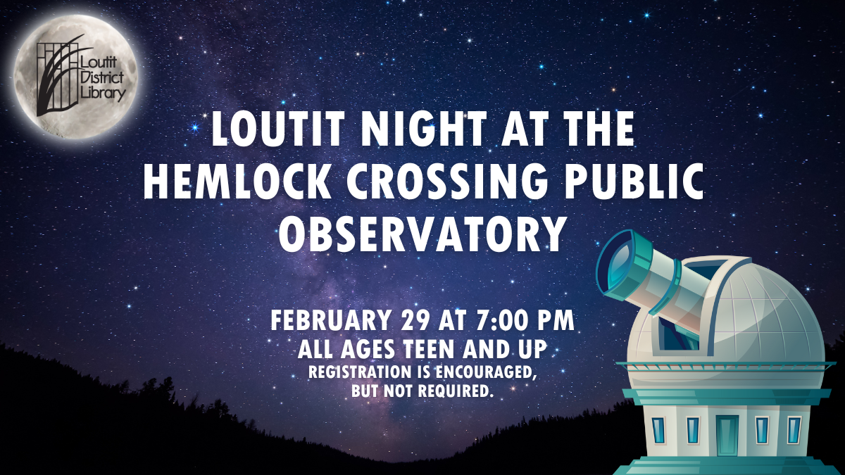 Loutit Library Night at the Hemlock Crossing Public Observatory ...