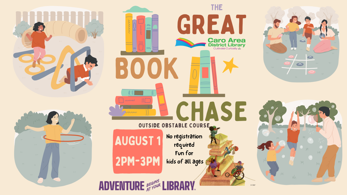 The Great Book Chase - Thursday, August 1, 2024, 2:00 PM - Caro Area ...