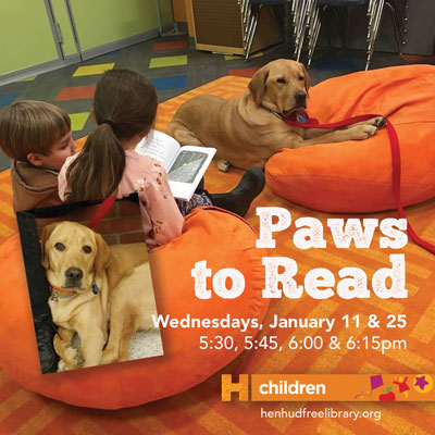 Paws to Read - 5:30pm session - Wednesday, January 11, 2023, 5:30 PM ...