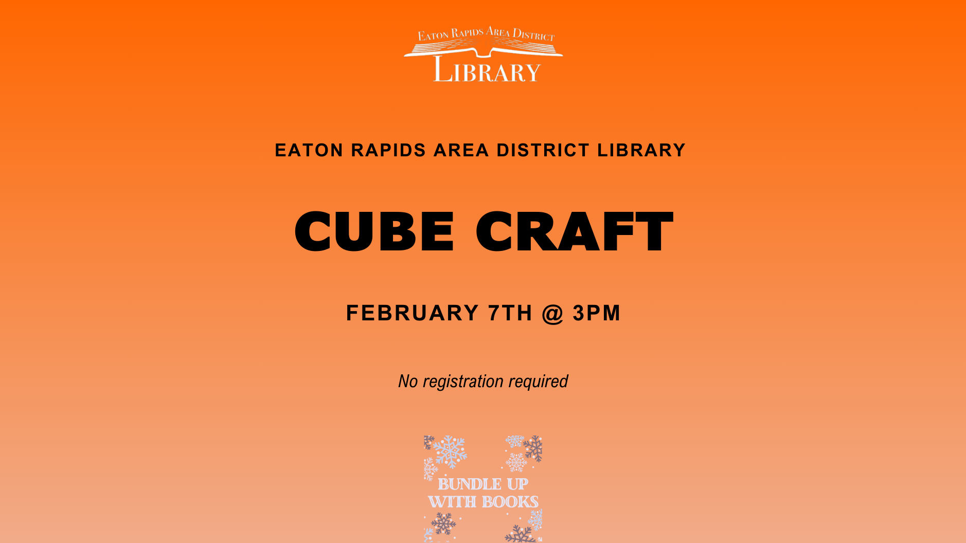 Cube Craft - Friday, February 7, 2025, 3:00 PM - Eaton Rapids Area ...