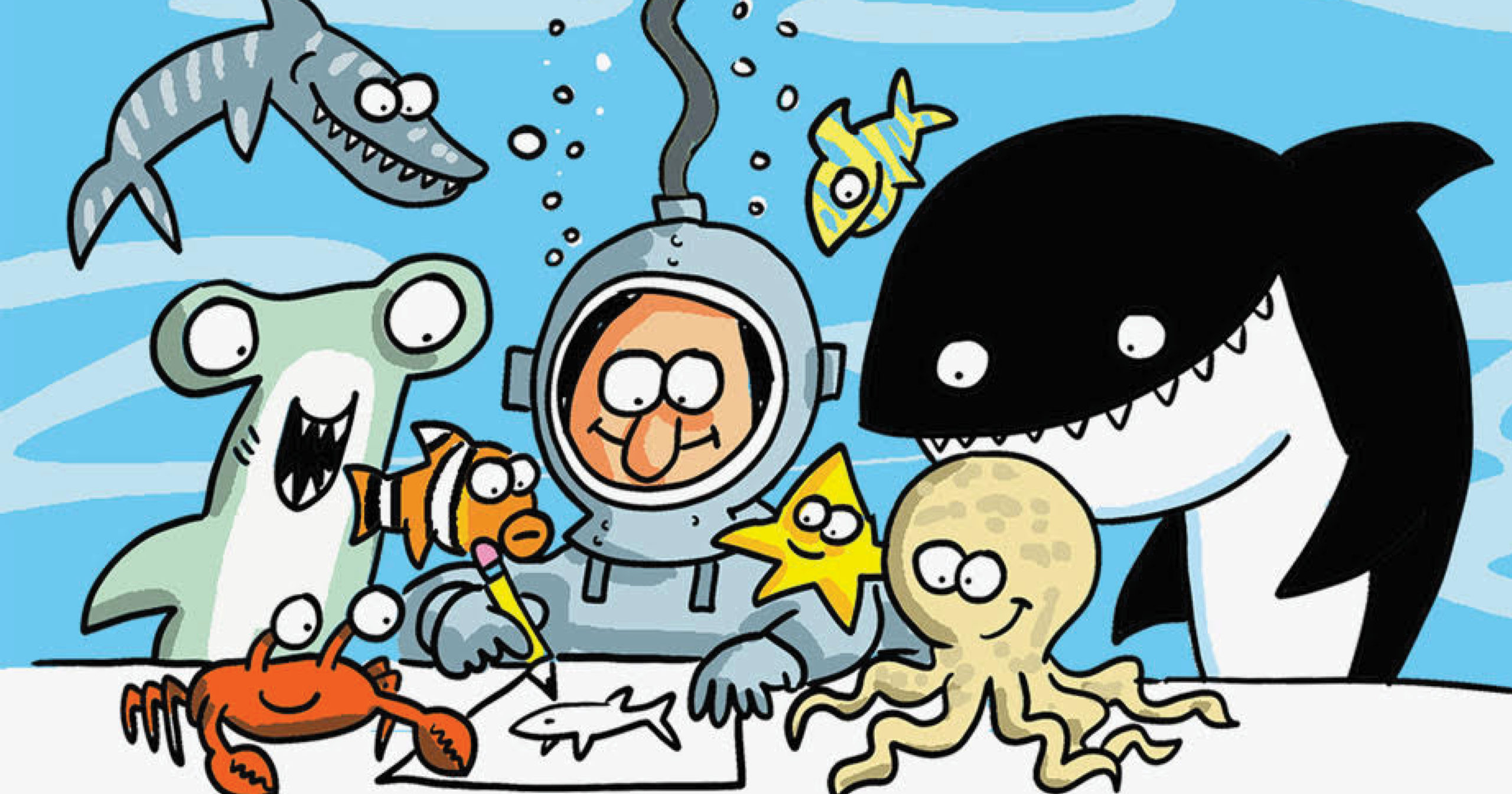 VIRTUAL Let's Draw Ocean Cartoons - ages 6 and up - Wednesday, July 6 ...