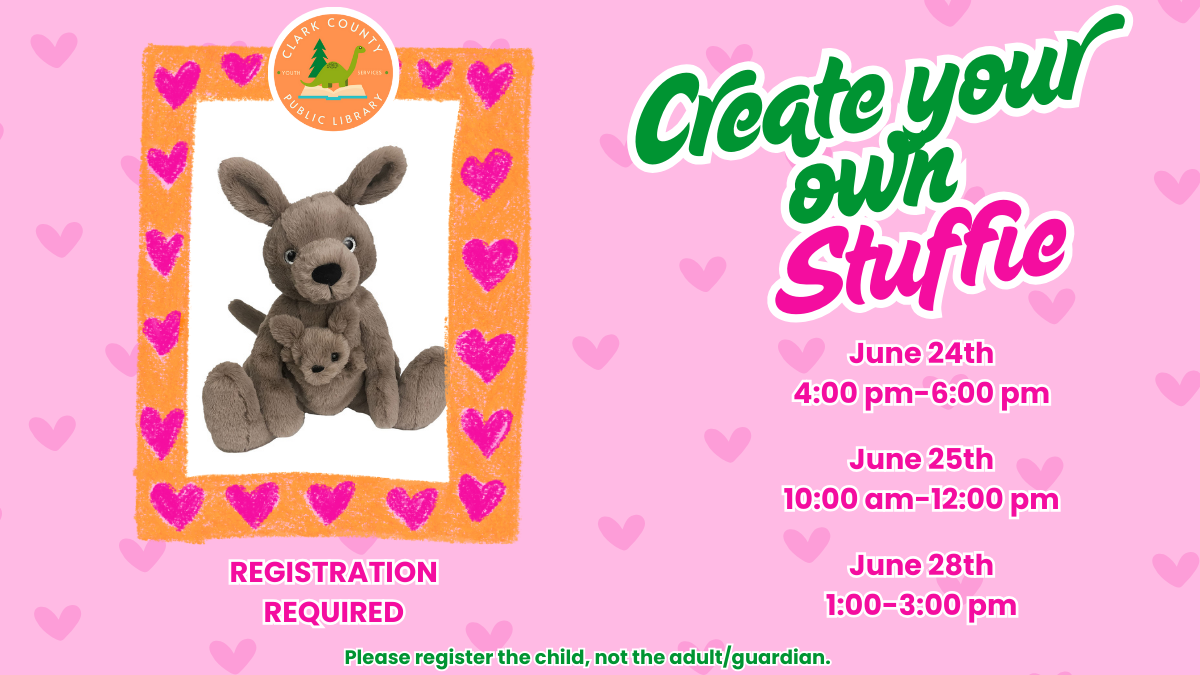 Create Your Own Stuffie - Saturday, June 28, 2025, 1:00 PM - Clark ...