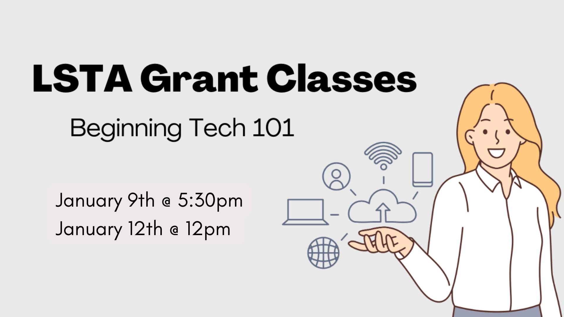 Tech Class: Beginning Tech 101 - Tuesday, January 9, 2024, 5:30 PM - Clinton Township Public ...
