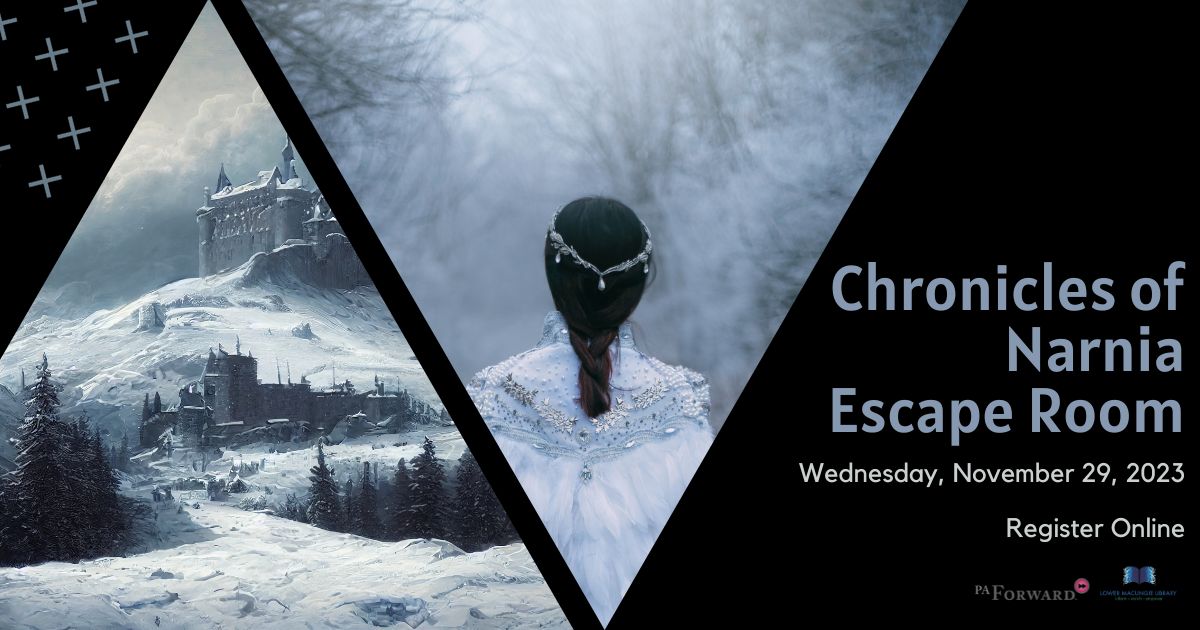 Chronicles of Narnia Escape Room - Wednesday, November 29, 2023, 1:00 ...
