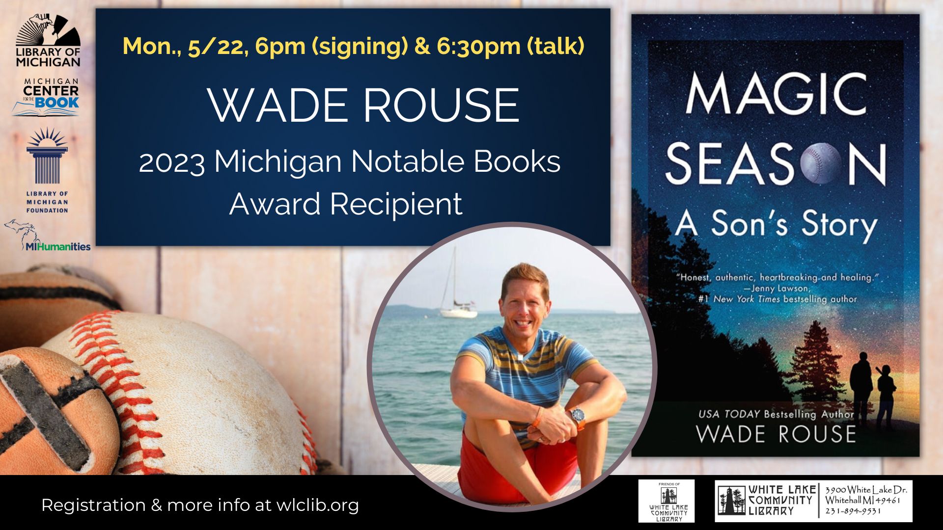 Wade Rouse: 2023 Michigan Notable Books Author Tour - Monday, May 22 ...