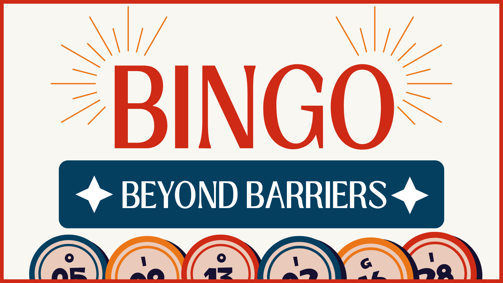 BINGO Beyond Barriers - Wednesday, September 11, 2024, 1:00 PM ...