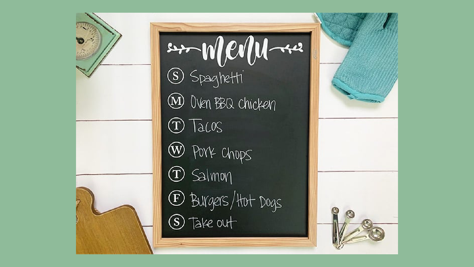 Adult Craft - Chalk Menu Boards & Leftover Crafts Day! - Monday, March ...