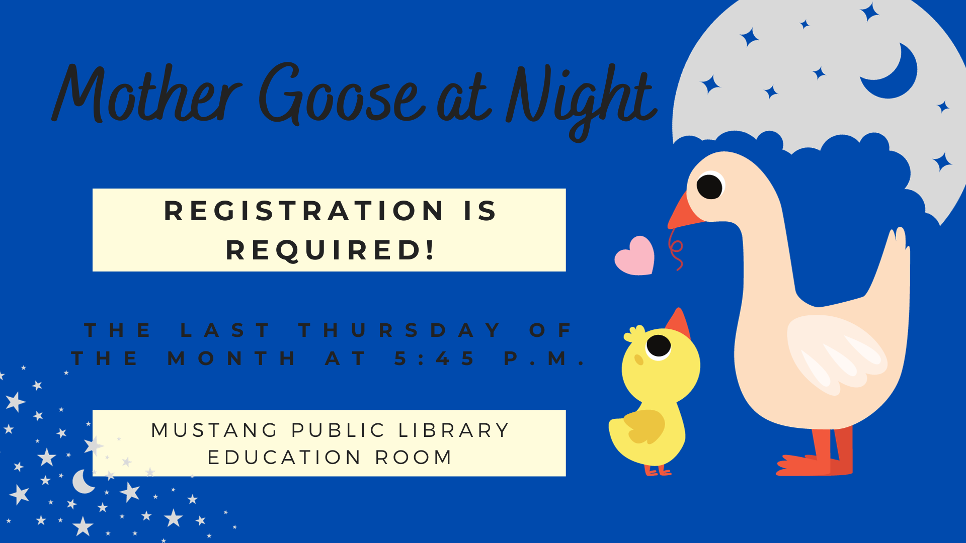 Mother Goose at Night [Infants & Toddlers] - Thursday, September 26 ...