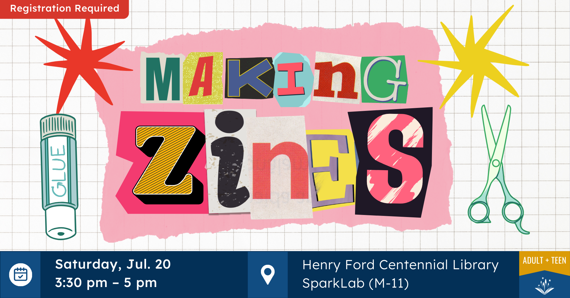 Making Zines - Saturday, July 20, 2024, 3:30 PM - Dearborn Public ...