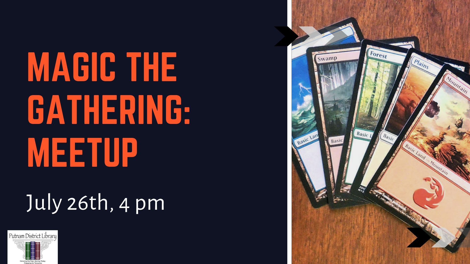Magic: The Gathering Meeting - Tuesday, May 7, 2019, 5:00 PM - Putnam ...