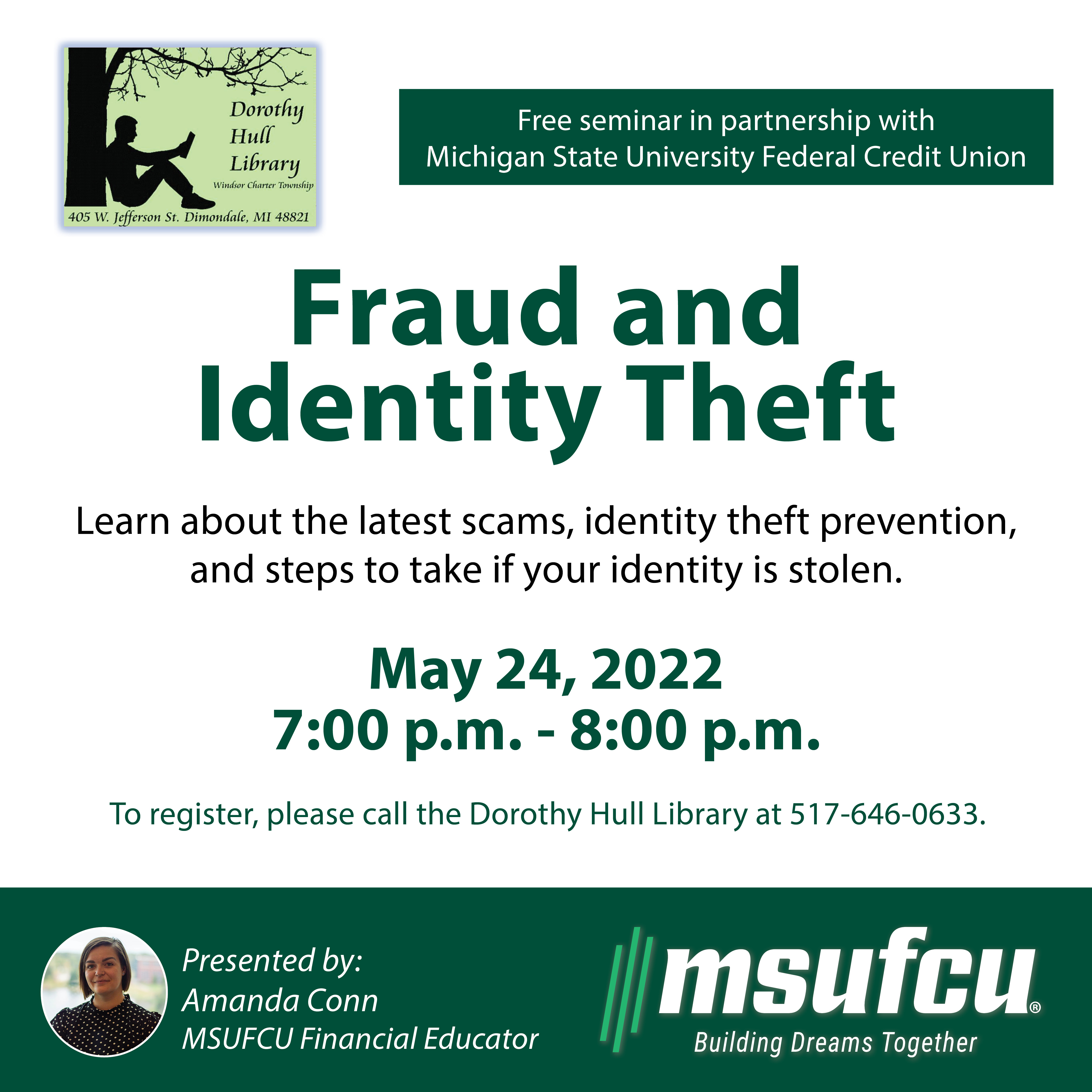 Financial Literacy Series: Fraud and Identity Theft - Tuesday, May 24 ...