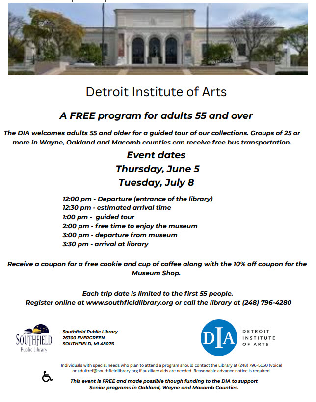 Detroit Institute of Arts Guided Tour - Tuesday, July 8, 2025, 12:00 PM ...