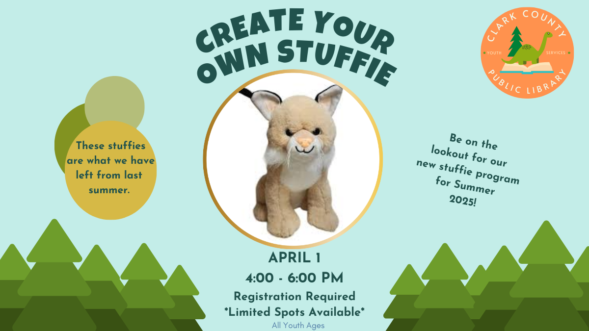 Create Your Own Stuffie - Tuesday, April 1, 2025, 4:00 PM - Clark ...