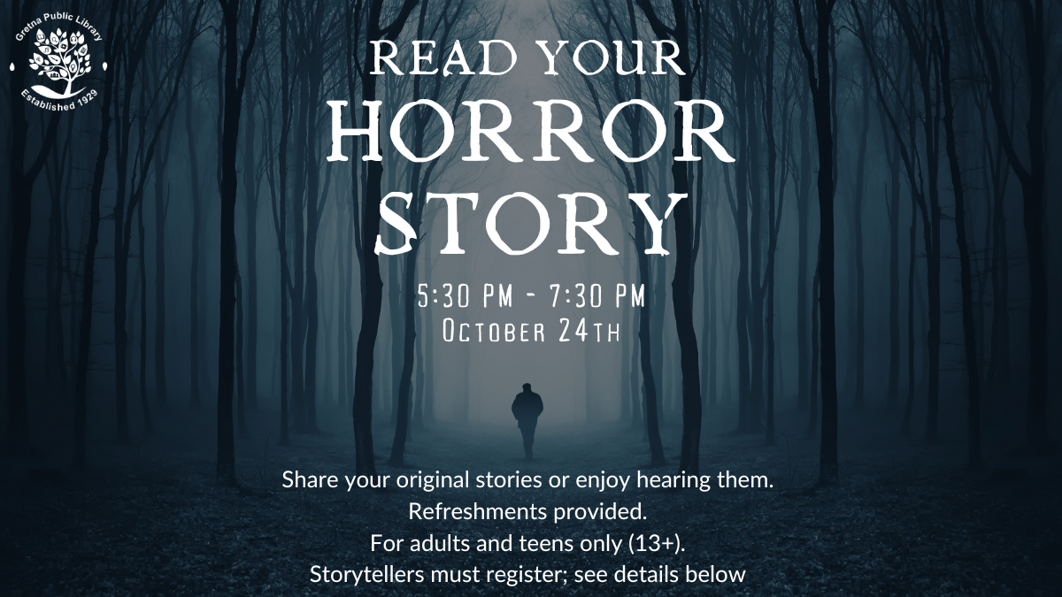 Read Your Horror Story - Thursday, October 24, 2024, 5:30 PM - The ...