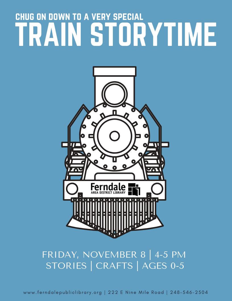 Saplings Storytime: Trains! (Ages 0-5yrs) - Friday, November 8, 2019, 4 ...