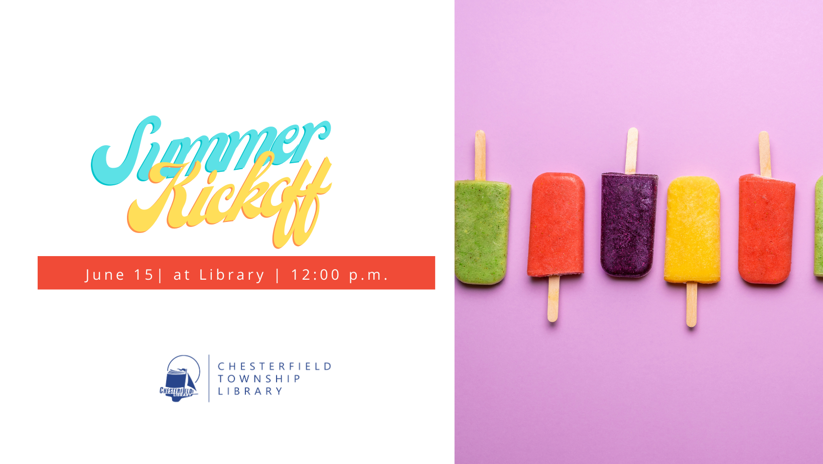 Summer Reading Kick-Off - Thursday, June 15, 2023, 12:00 PM ...