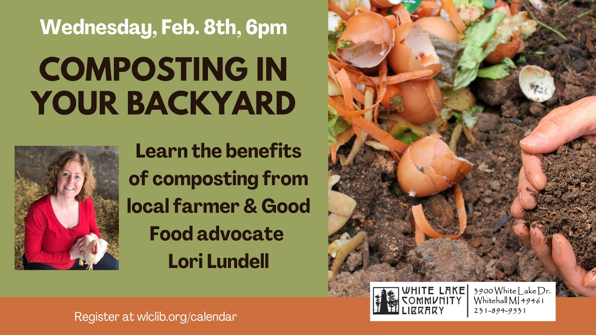 Composting in your Backyard - Wednesday, February 8, 2023, 6:00 PM - White Lake Community ...