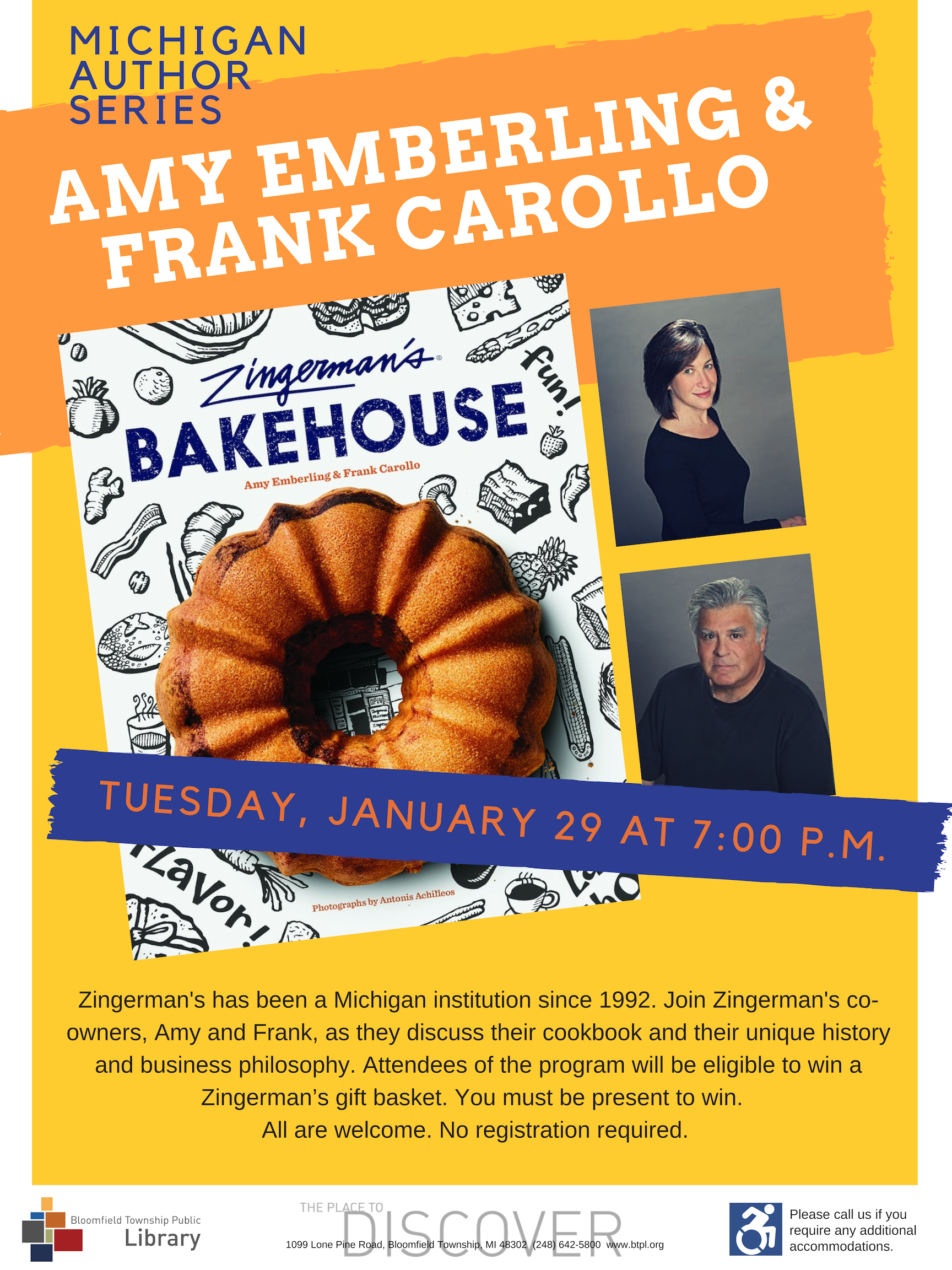 Michigan Author Series: Amy Emberling and Frank Carollo, Zingerman’s ...