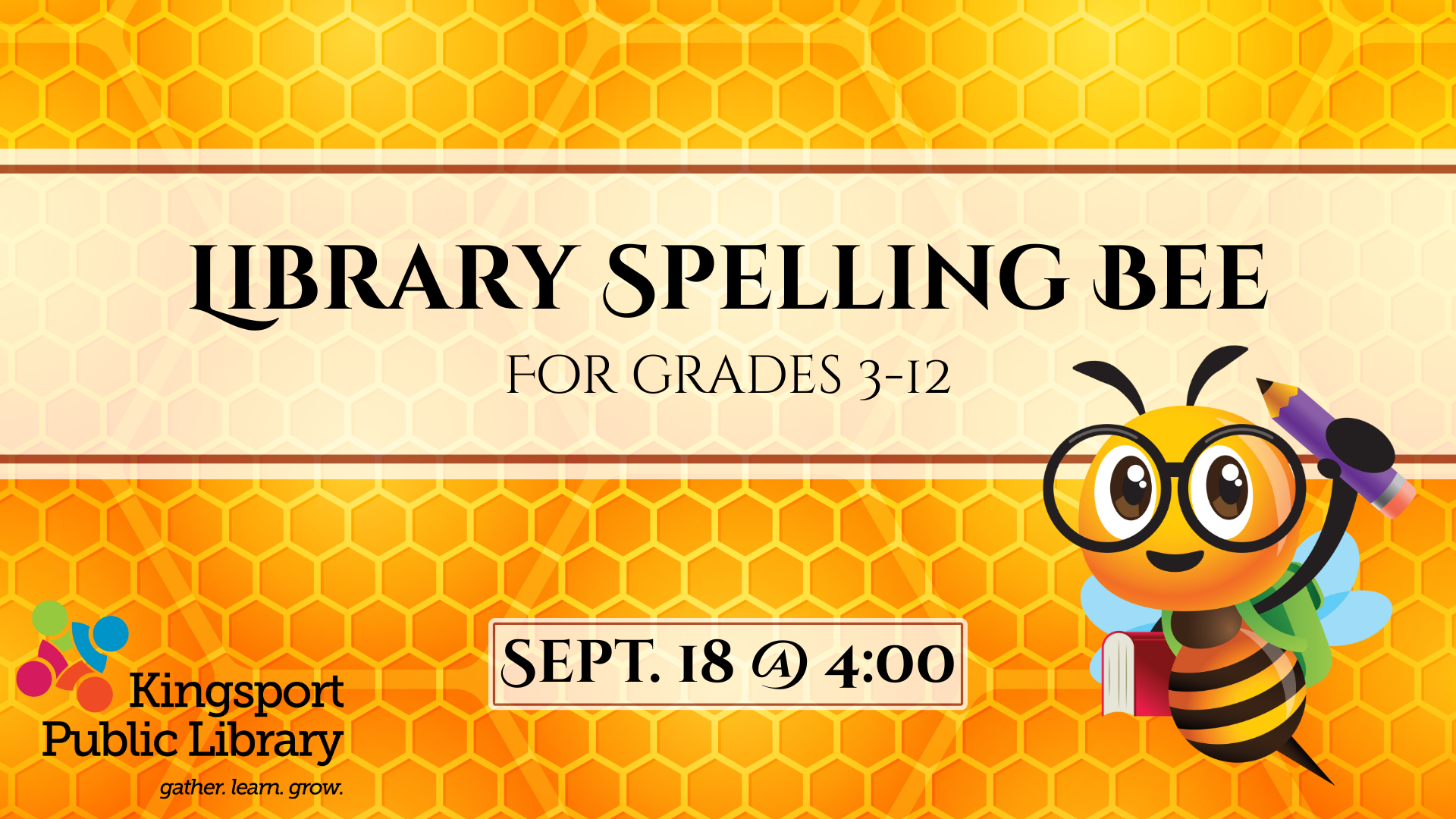 Library Spelling Bee - Thursday, September 18, 2025, 4:00 PM ...