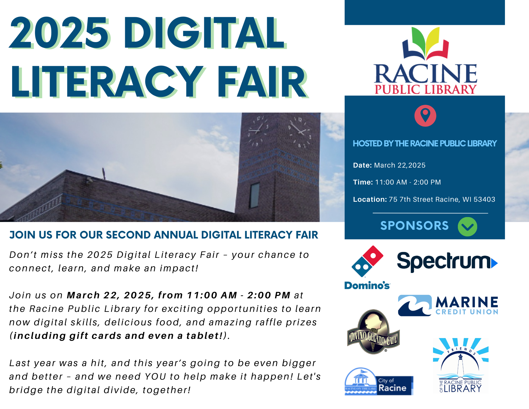 Digital Literacy Fair 2025 - Saturday, March 22, 2025, 11:00 AM ...