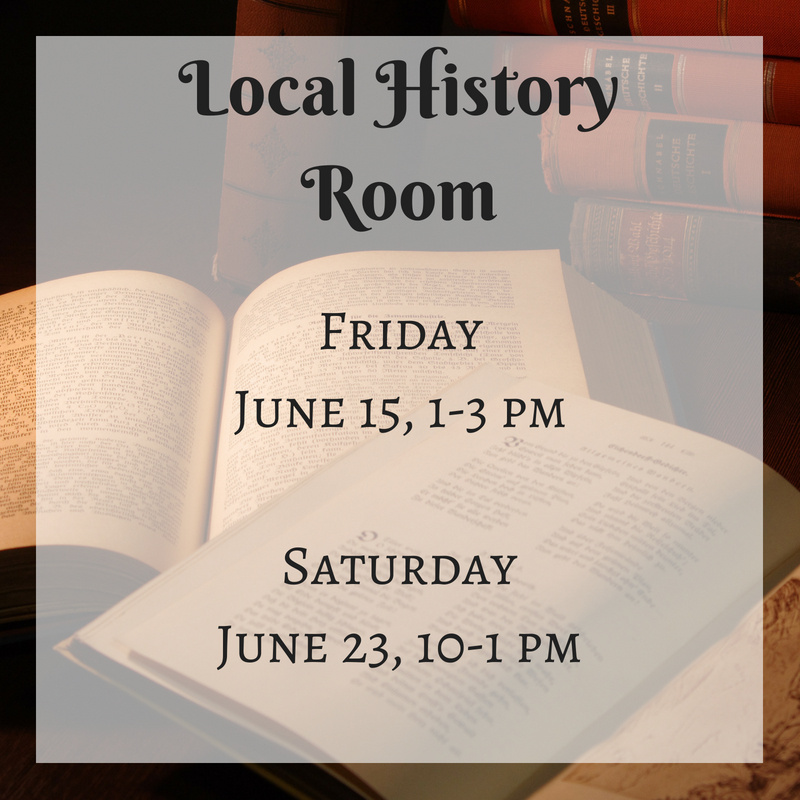 Local History Room's Open! - Friday, June 15, 2018, 1:00 PM - Putnam ...