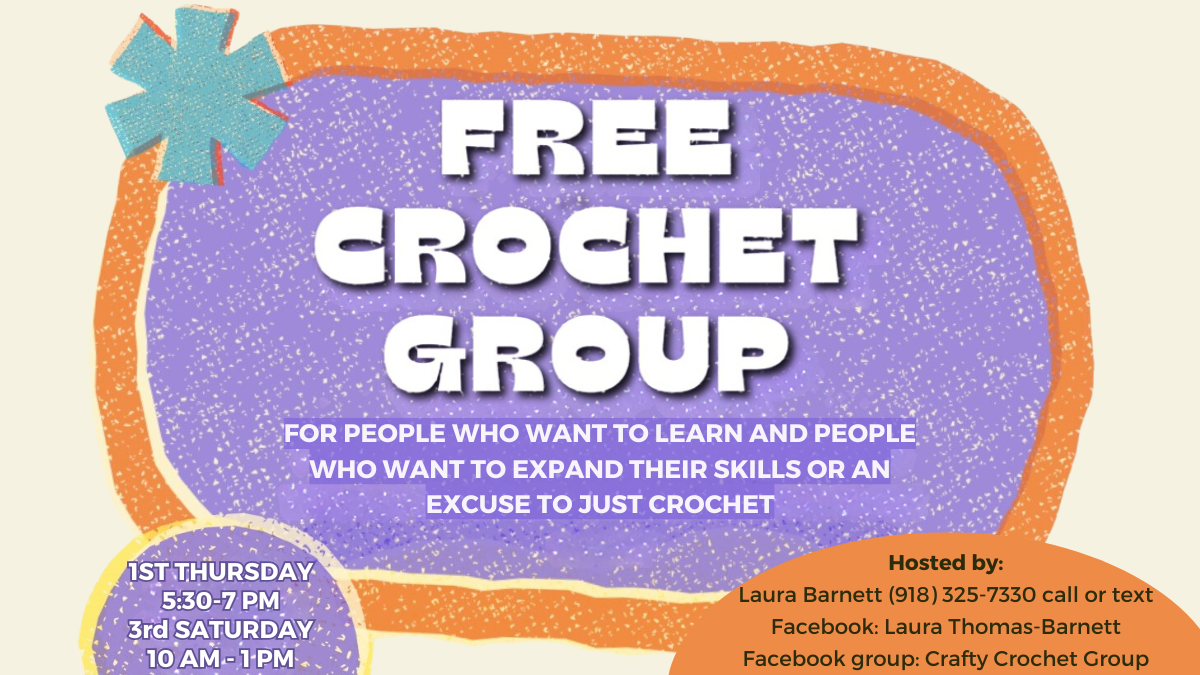 Free Crochet Group (Community Led) - Thursday, November 7, 2024, 5:30 ...