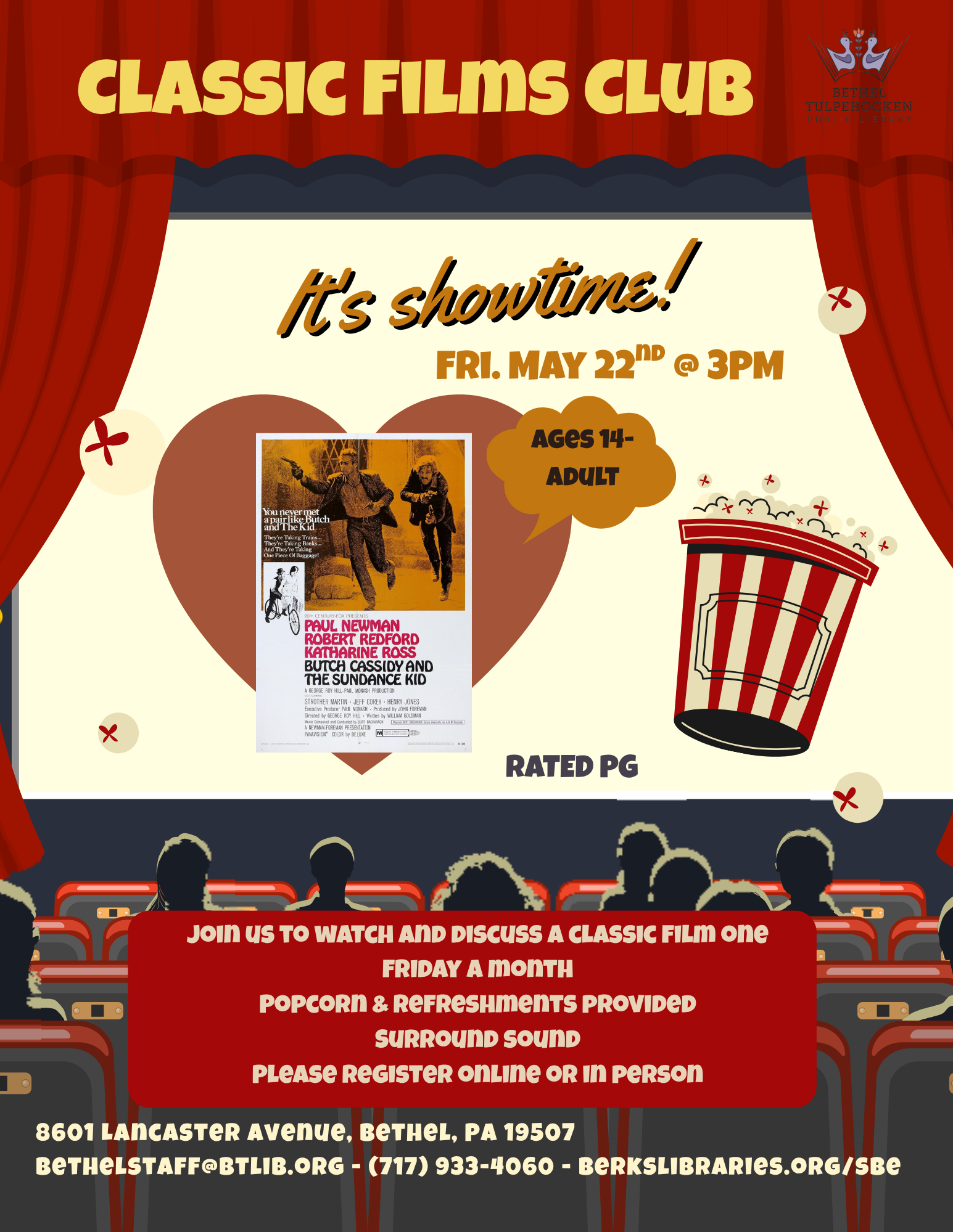 Classic Films Club - Friday, May 22, 2026, 3:00 PM - Bethel-Tulpehocken ...