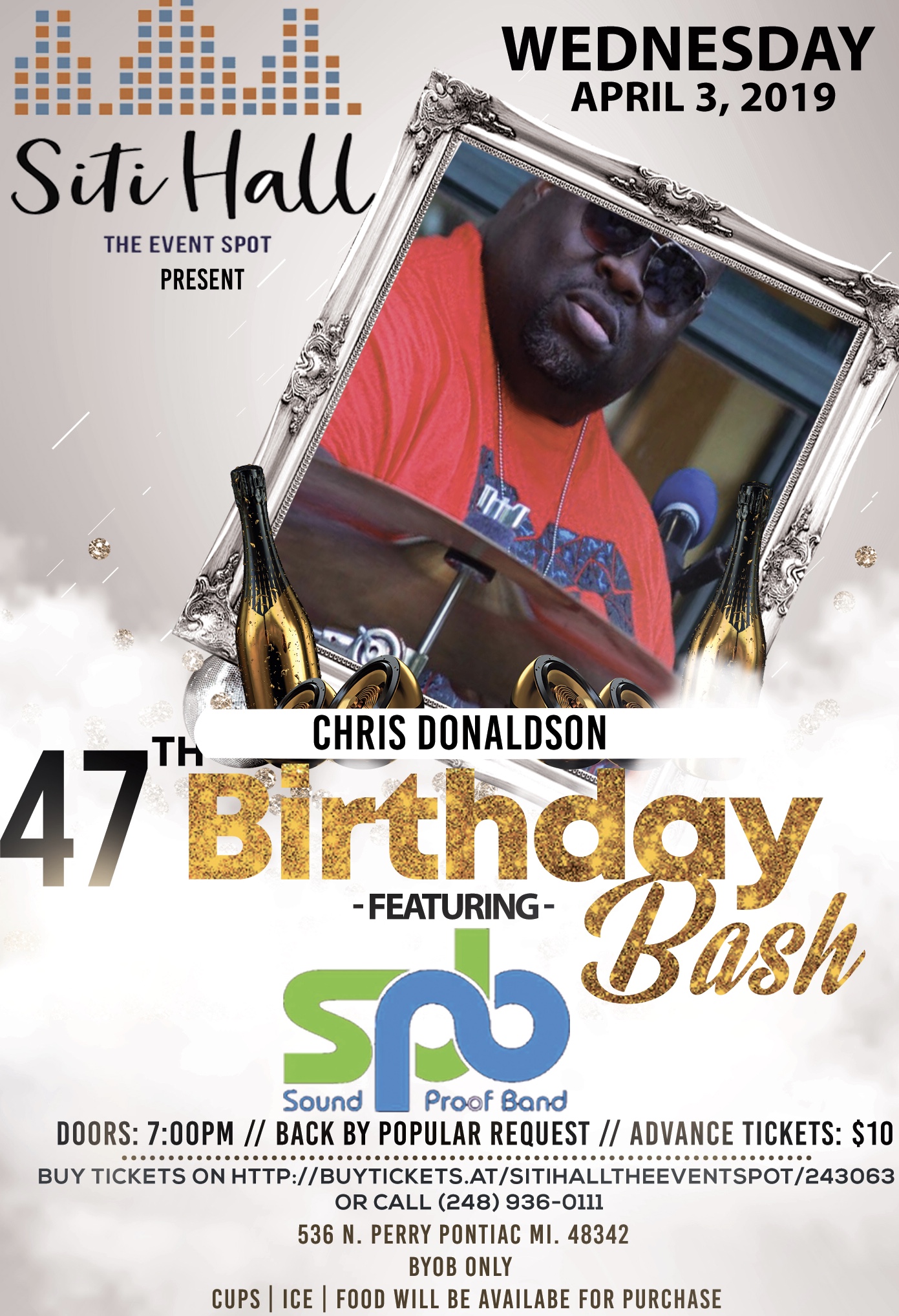 Sound Proof Band - Wednesday, April 3, 2019, 7:00 PM - Siti Hall The ...