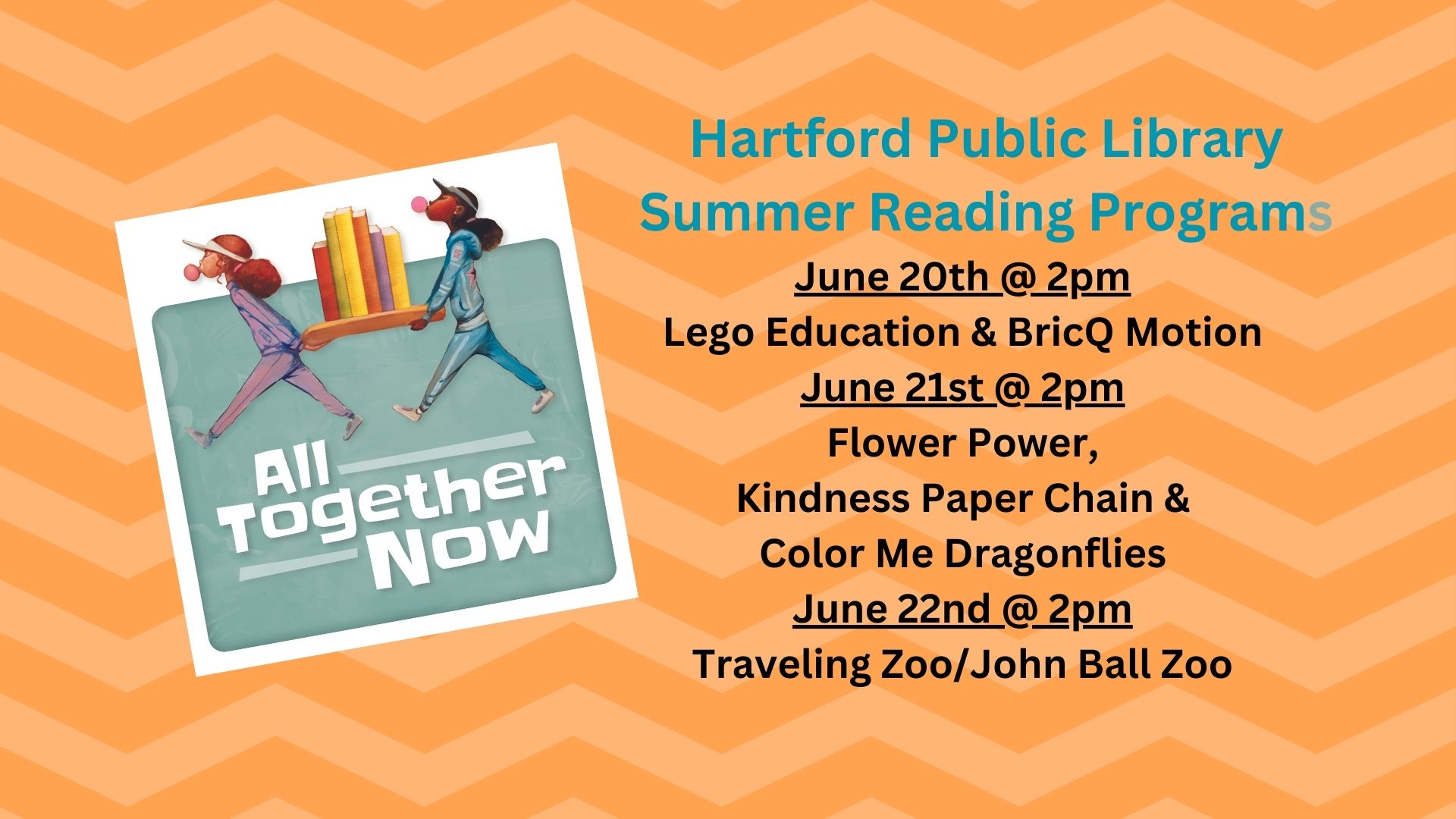Hartford Public Library Summer Reading Program - Tuesday, June 20, 2023 ...