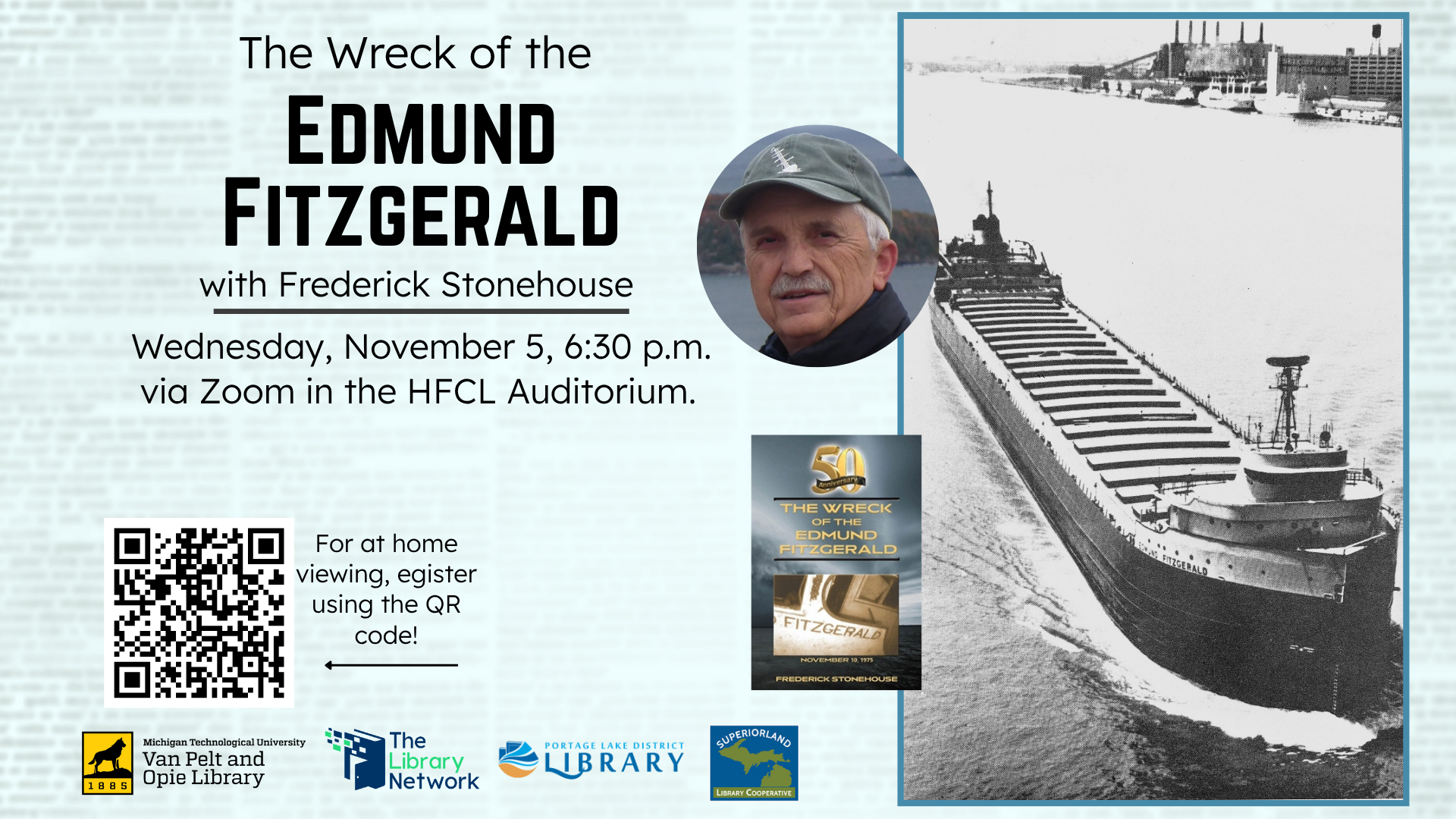 The Wreck of the Edmund Fitzgerald - Wednesday, November 5, 2025, 6:30 ...