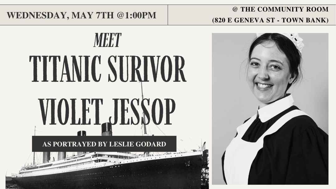 Titanic Survivor Violet Jessop: a historical portrayal with Leslie ...