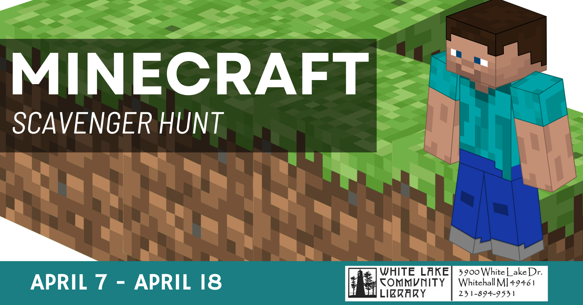 Minecraft Scavenger Hunt - Monday, April 7, 2025, 12:00 AM - White Lake ...