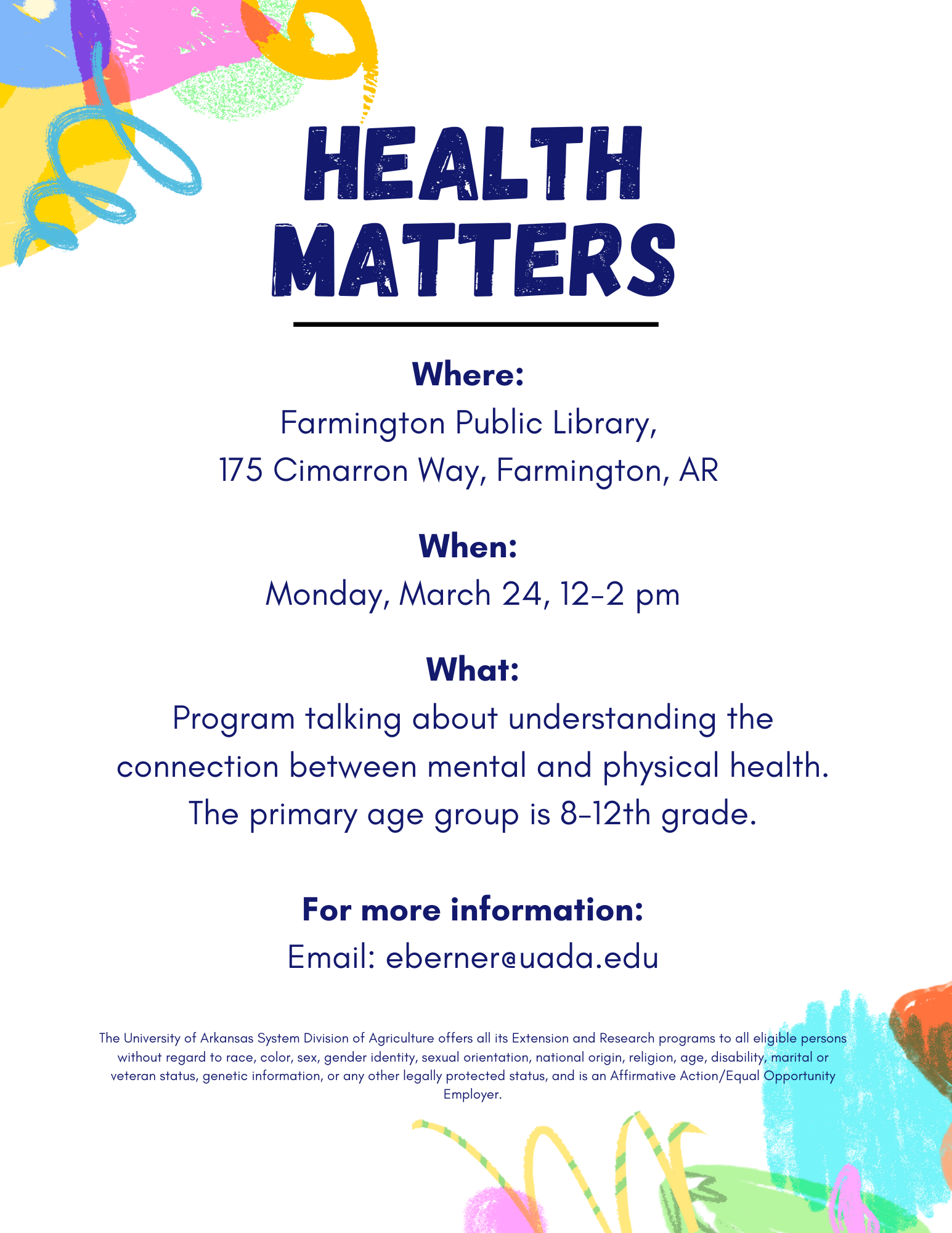 Health Matters for Teens - Monday, March 24, 2025, 12:00 PM ...
