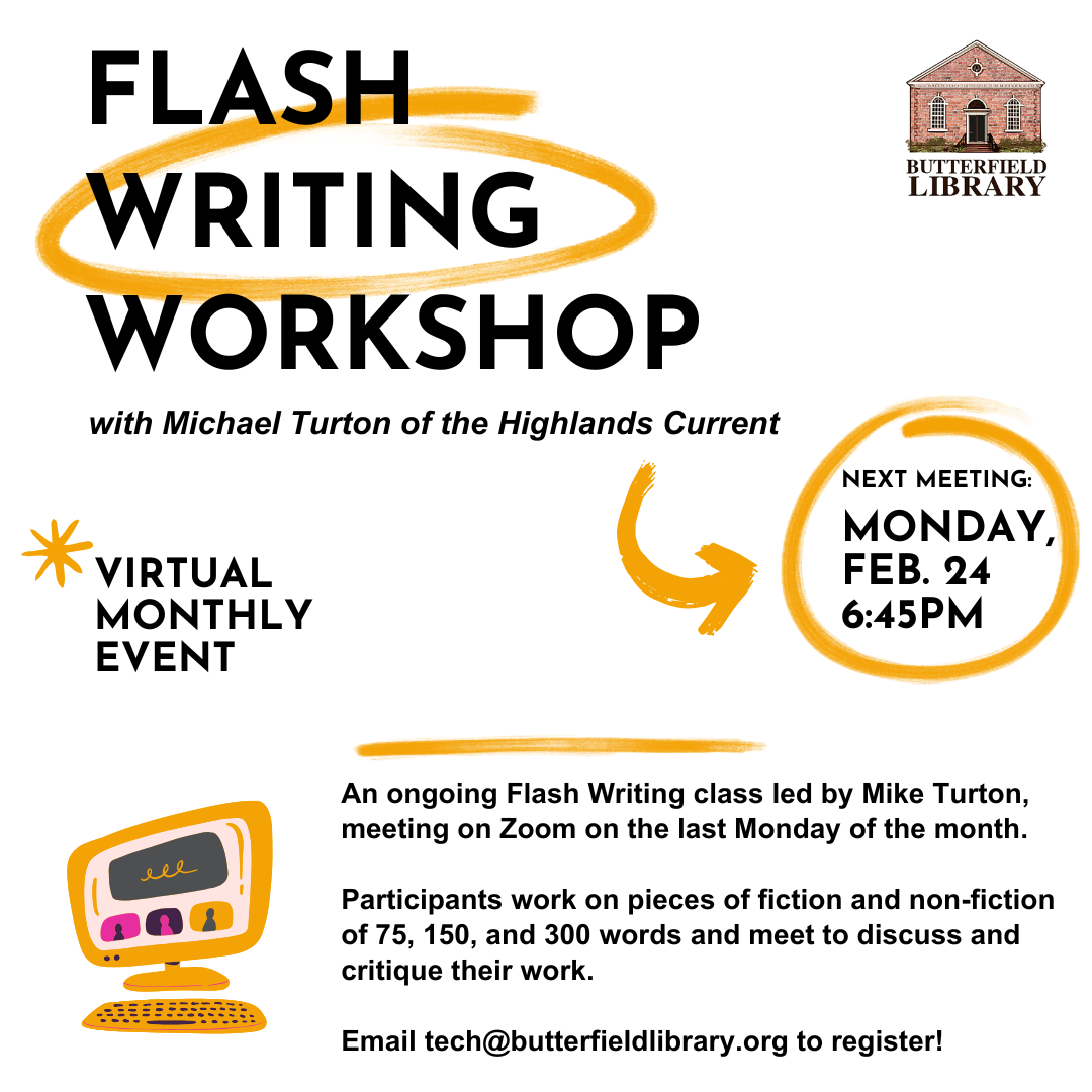 Flash Writing with Mike Turton - Monday, February 24, 2025, 6:45 PM ...