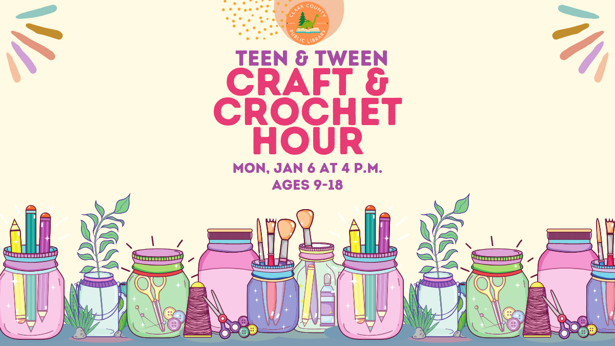 Teen & Tween Craft and Crochet Hour - Monday, January 6, 2025, 4:00 PM ...