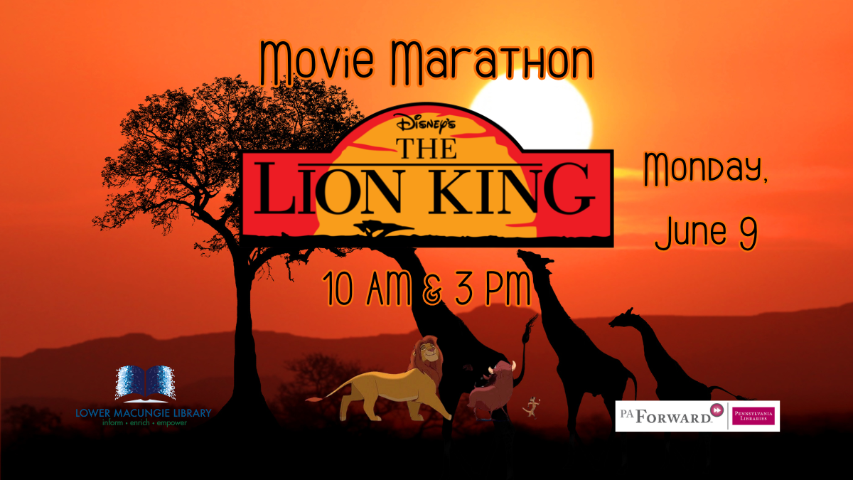 Lion King Morning Movie - Monday, June 9, 2025, 10:00 AM - Lower ...