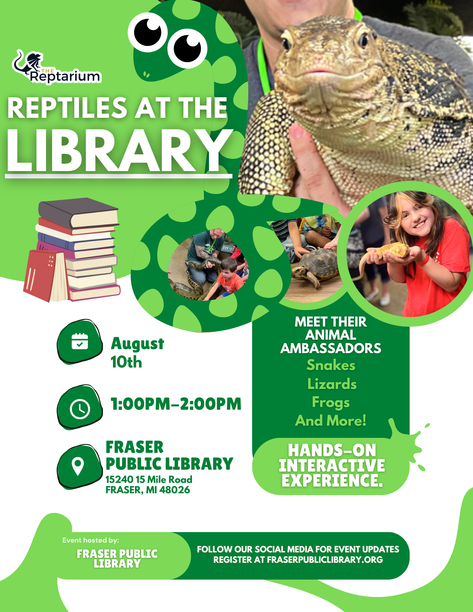 Adventures with Animals and the Reptarium - Saturday, August 10, 2024 ...