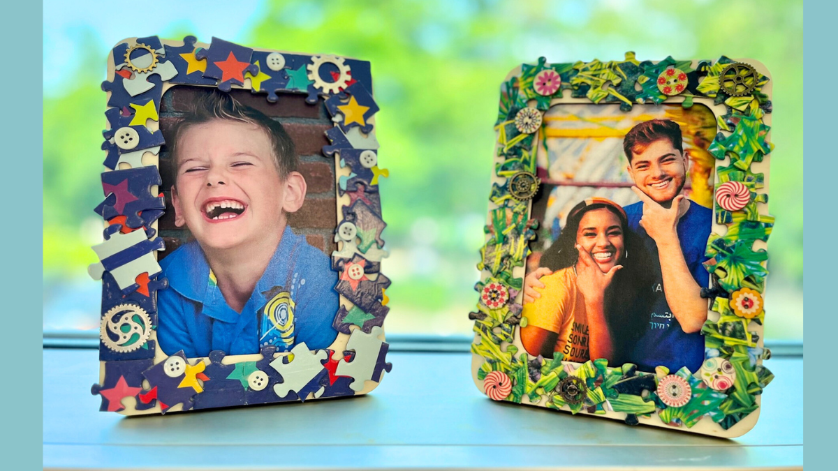 IN PERSON DIY: Puzzle Piece Picture Frames - An ADULT Craft Corner ...