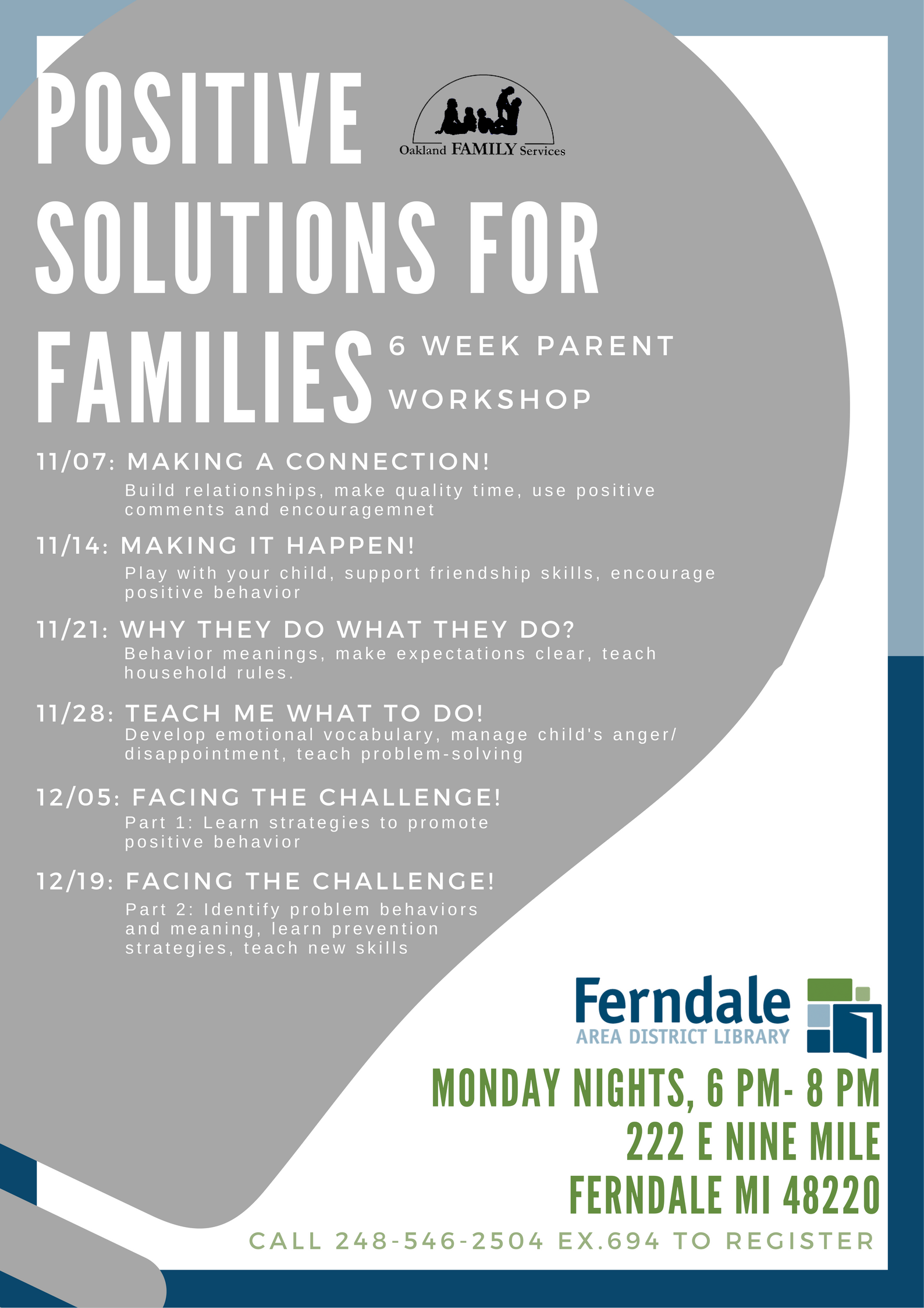 Positive Solutions for Families: Why They Do What They Do - Monday ...